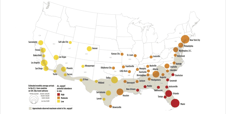 Potential Zika Virus Risk Estimated for 50 U.S. Cities – Global Biodefense
