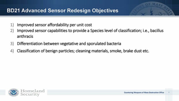 BD21 Biosensor Redesign: DHS Seeks Contractors to Improve Urban ...